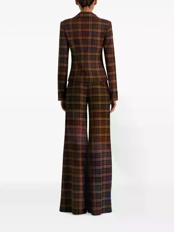 Alice + Olivia Macey Plaid Blazer