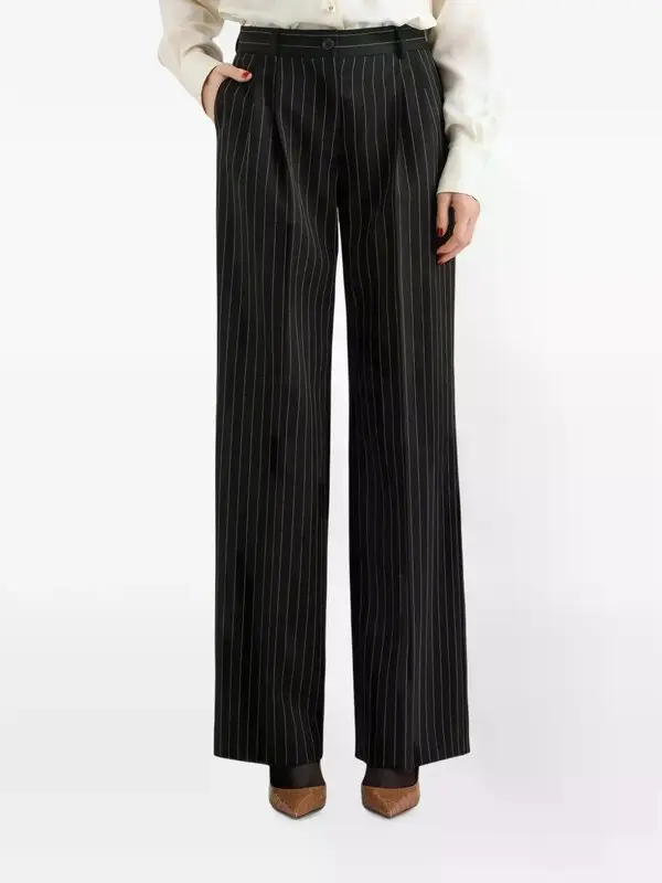 Dolce & Gabbana Pinstripe Wool Trousers