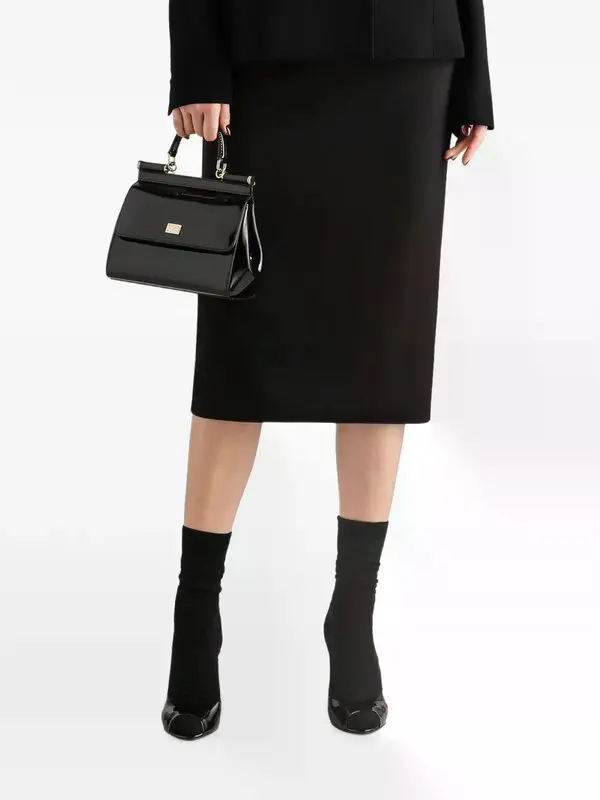 Dolce & Gabbana Double Wool Crêpe Skirt