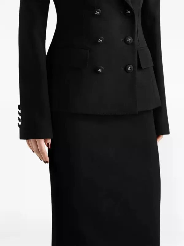 Dolce & Gabbana Double Wool Crêpe Skirt