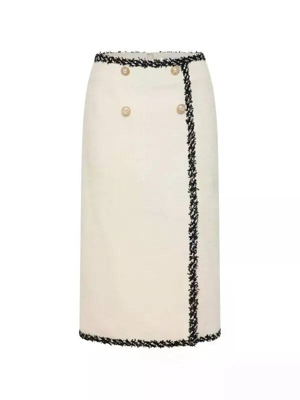 Rebecca Vallance Jacquie Faux-pearl Button Skirt