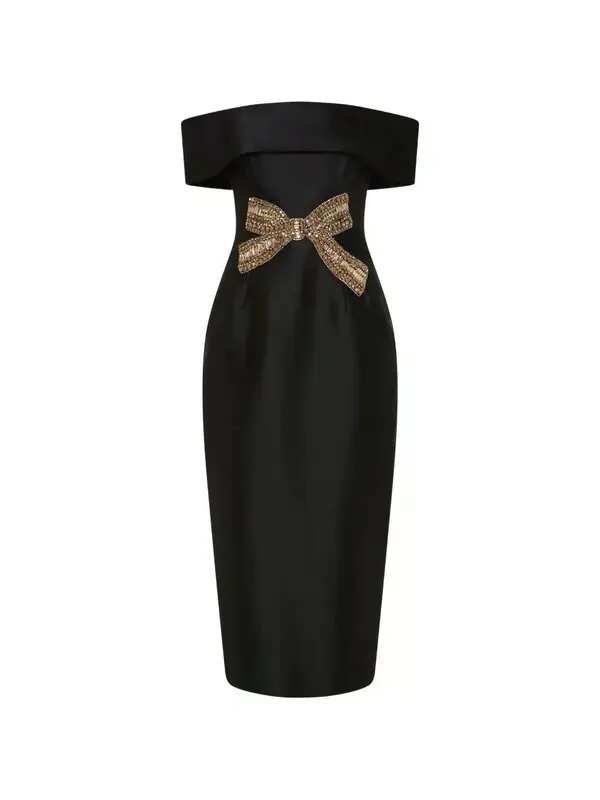 Rebecca Vallance Venus Midi Dress - Black