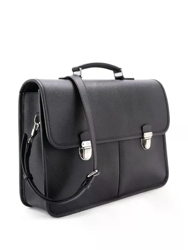 LOUIS VUITTON Anton Briefcase In Taiga Leather