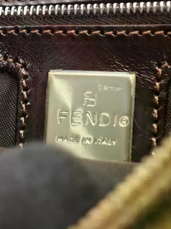 Fendi 2000-2010 Corduroy Shoulder Bag