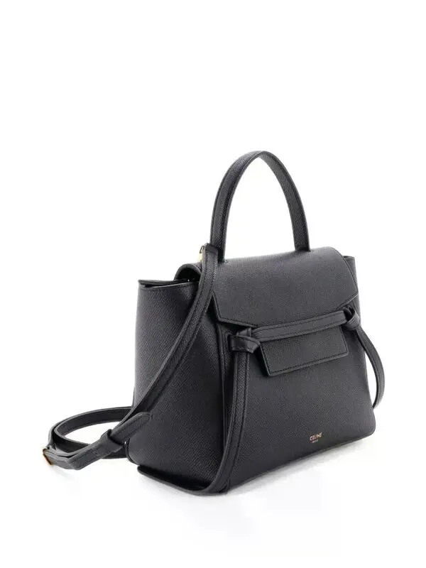 Celine Belt Bag Textured Leather Nano Shoulder Bag