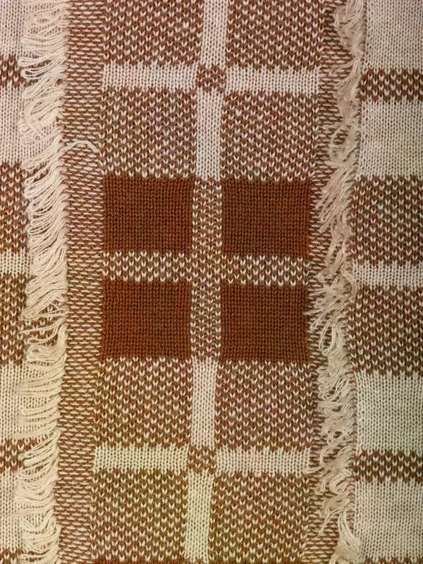 Guest In Residence Fringe-trim Plaid Skirt
