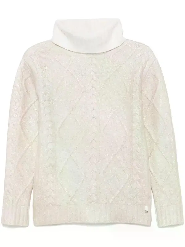 Herno Lamé-effect Sweater - Neutrals