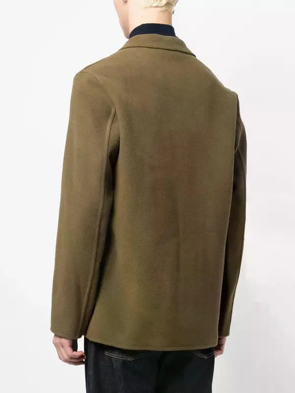 Herno Button-up Virgin Wool Blend Cardigan