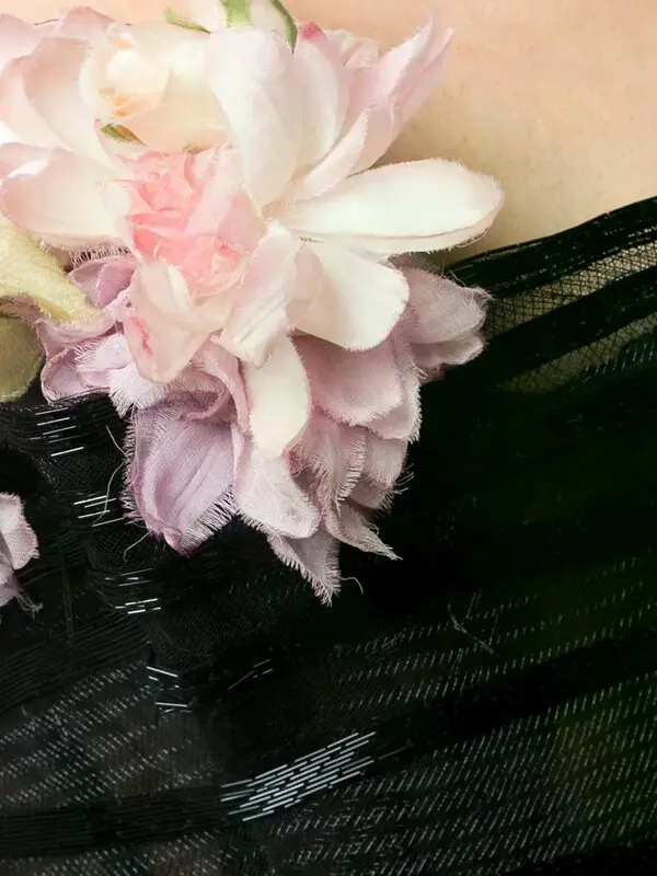 Marchesa Floral-embellished Strapless Gown