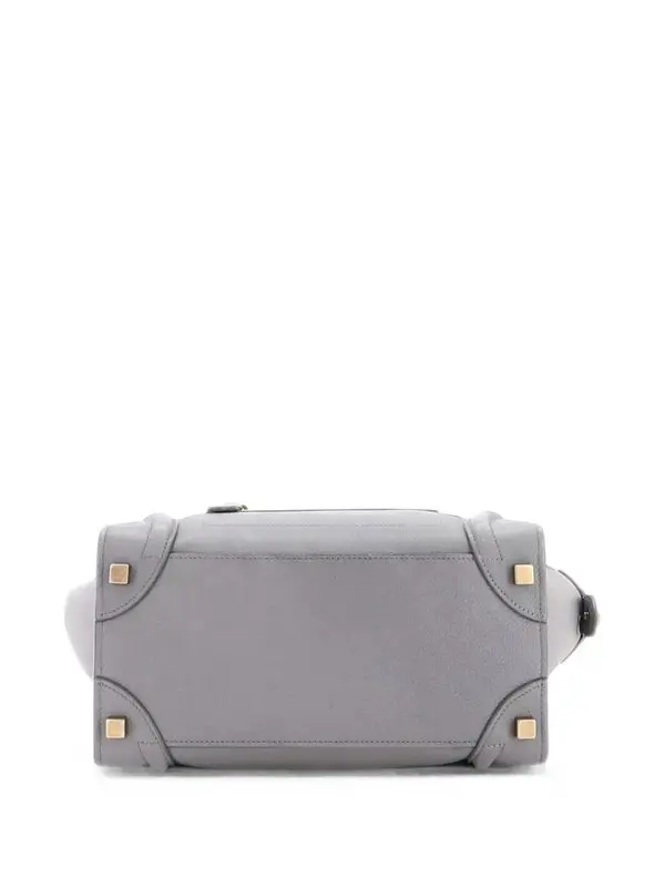Celine Luggage Bag Grainy Leather Micro Tote Bag