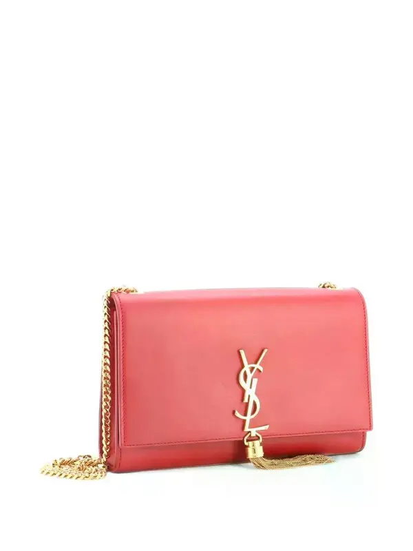 Saint Laurent Classic Monogram Tassel Leather Medium Crossbody Bag