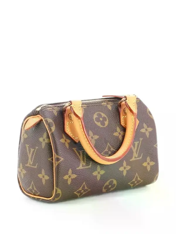 LOUIS VUITTON Speedy Mini Hl Handbag Monogram Canvas Satchel