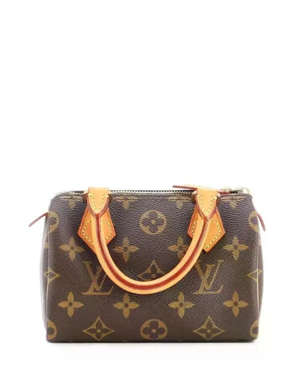 LOUIS VUITTON Speedy Mini Hl Handbag Monogram Canvas Satchel