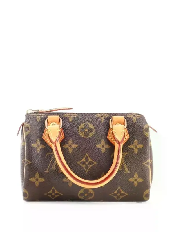 LOUIS VUITTON Speedy Mini Hl Handbag Monogram Canvas Satchel