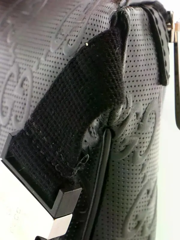 Gucci Gg Embossed Perforated Leather Belt Bag