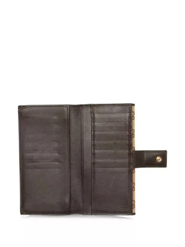 Gucci 2000-2015 Gg Canvas Wallet Long Wallets