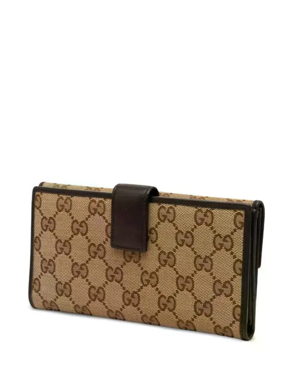 Gucci 2000-2015 Gg Canvas Wallet Long Wallets