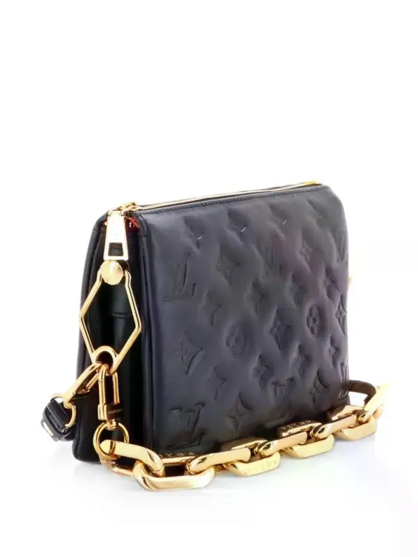 LOUIS VUITTON Coussin Bag Monogram Embossed Lambskin Bb Crossbody Bag
