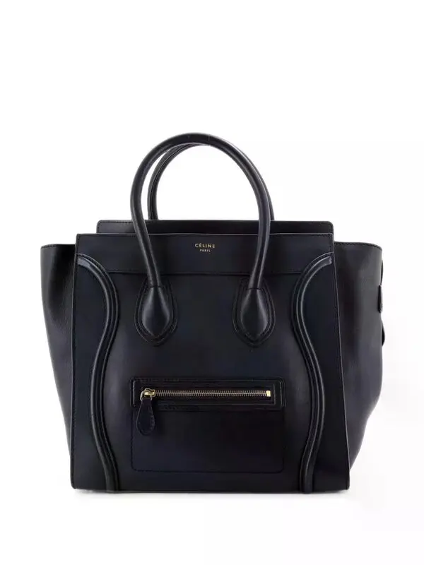 Celine Luggage Bag Smooth Leather Mini Tote Bag