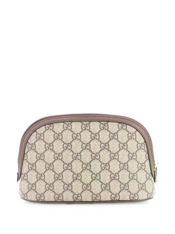 Gucci Ophidia Cosmetic Case Gg Coated Canvas Large Pouch