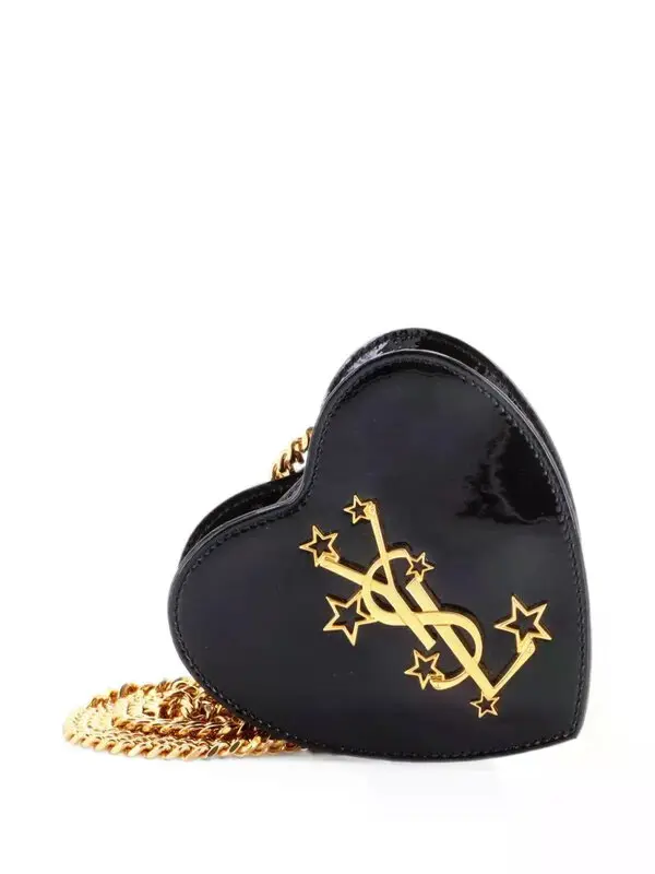 Saint Laurent Love Heart Chain Bag Patent Mini Shoulder Bag
