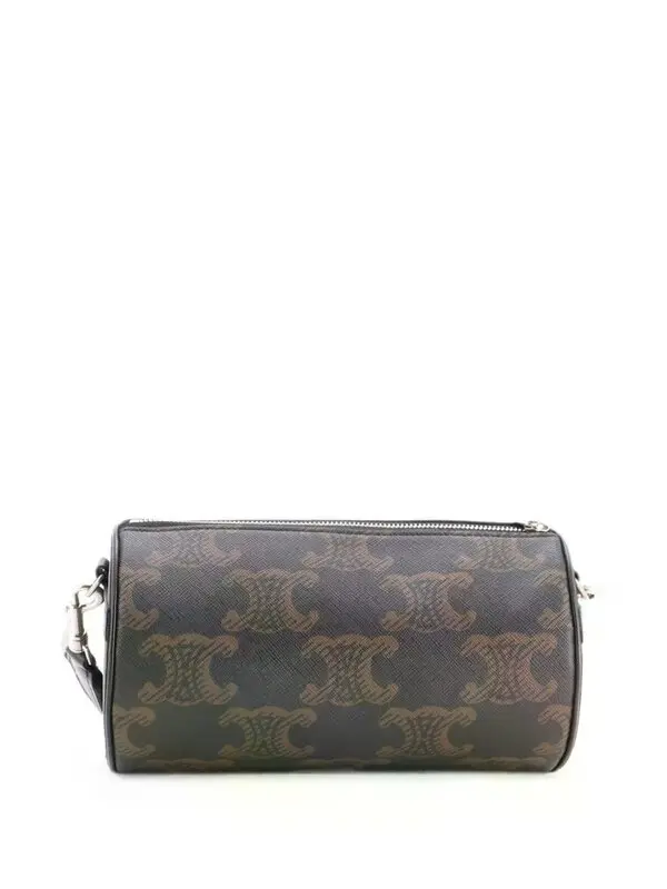 Celine Logo Cylinder Bag Triomphe Coated Canva Crossbody Bag