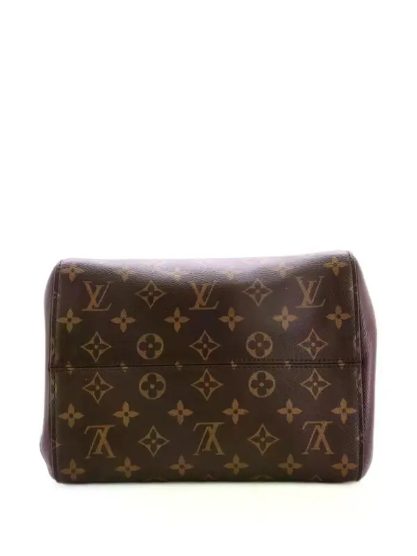 LOUIS VUITTON Fold Monogram Canvas And Leather Mm Tote Bag