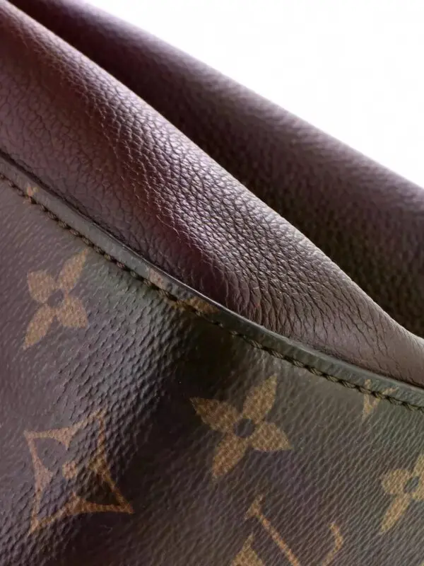 LOUIS VUITTON Fold Monogram Canvas And Leather Mm Tote Bag