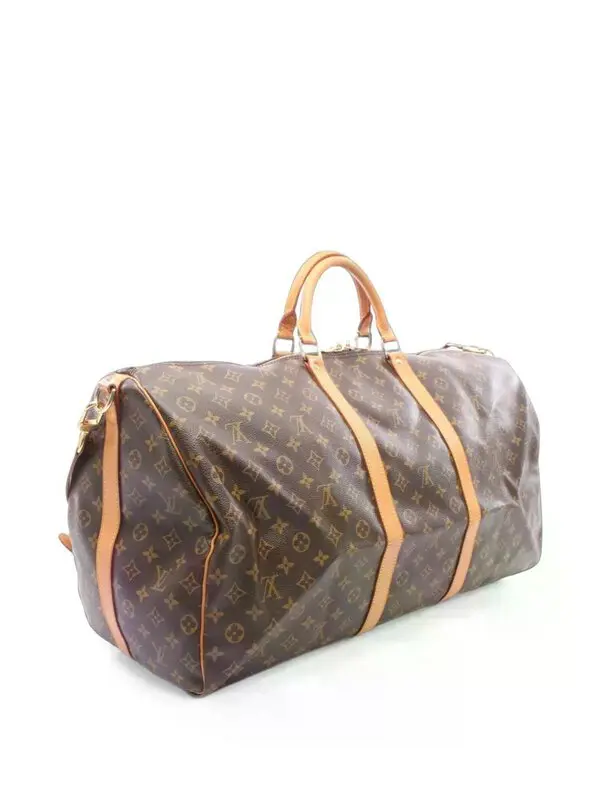 LOUIS VUITTON 1997 Monogram Keepall Bandouliere 60 Travel Bag