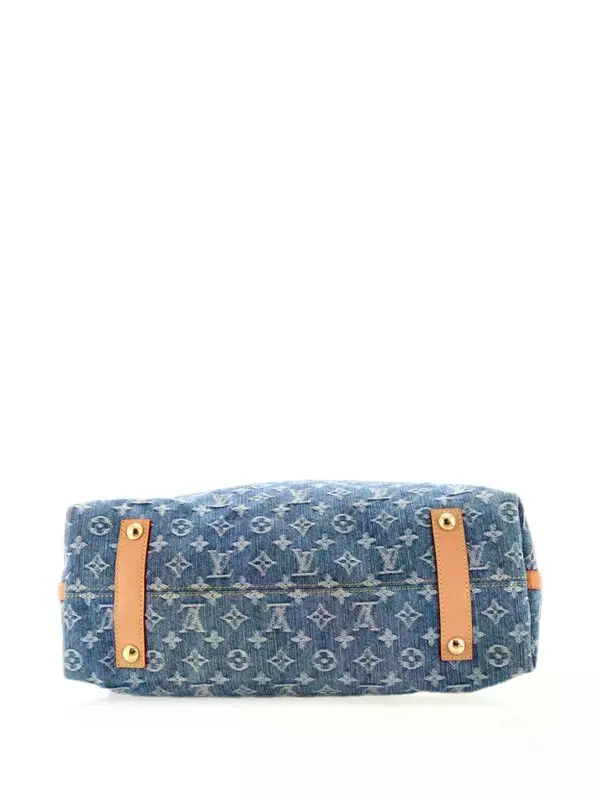 LOUIS VUITTON Carryall Monogram Denim Mm Hobo Bag