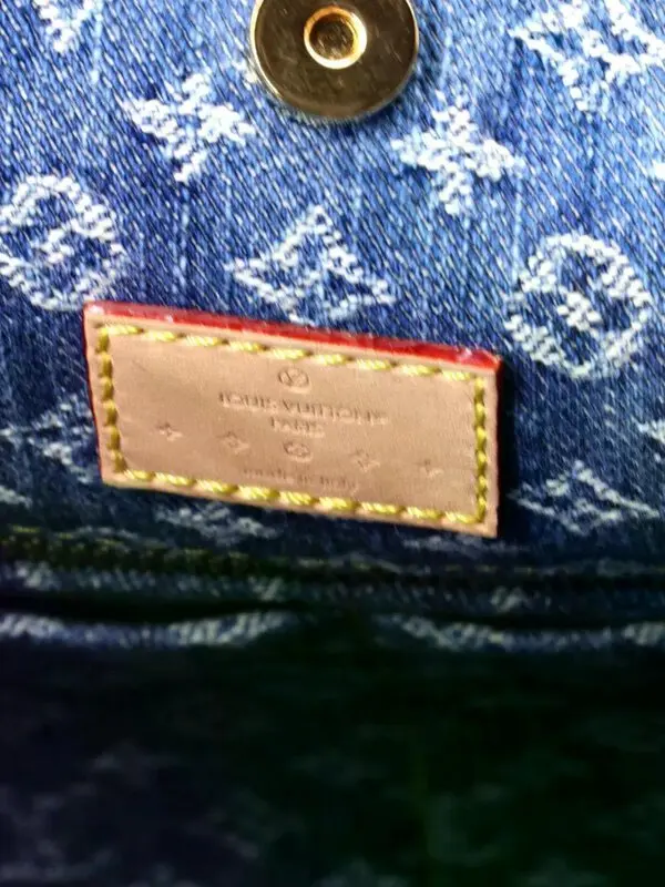 LOUIS VUITTON Carryall Monogram Denim Mm Hobo Bag