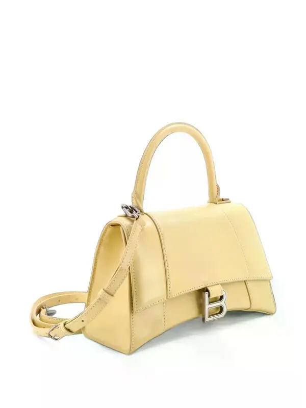 Balenciaga Hourglass Top Handle Bag Small Satchel - Yellow