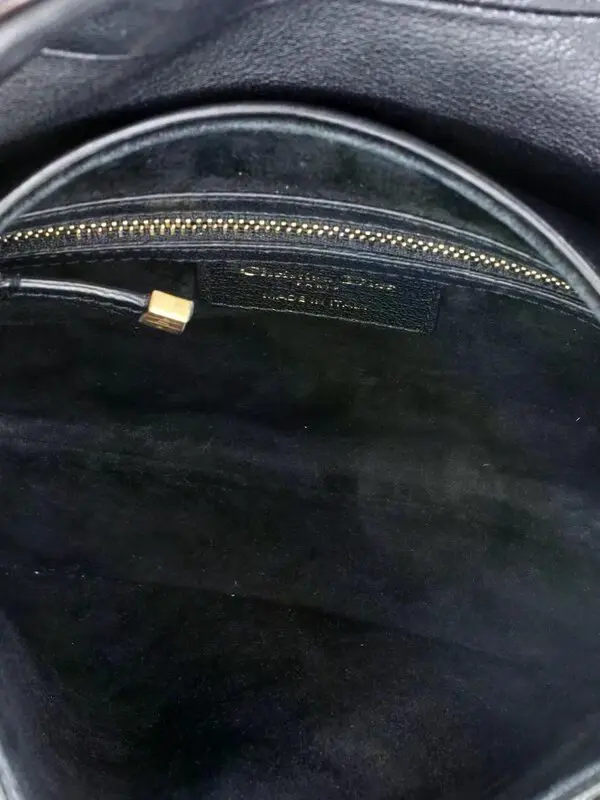 Dior Saddle Handbag Leather Medium Shoulder Bag