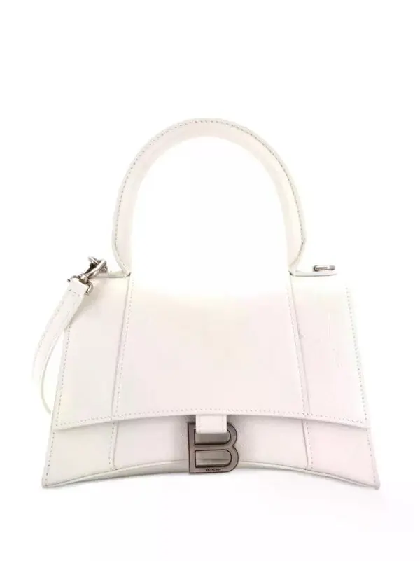 Balenciaga Hourglass Top Handle Bag Leather Small Satchel