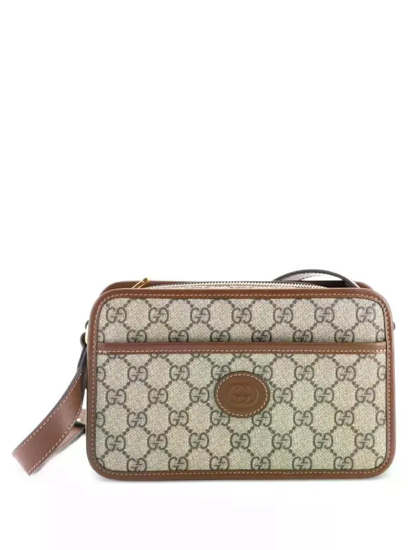 Gucci Gg Coated Canvas Mini Crossbody Bag - Brown