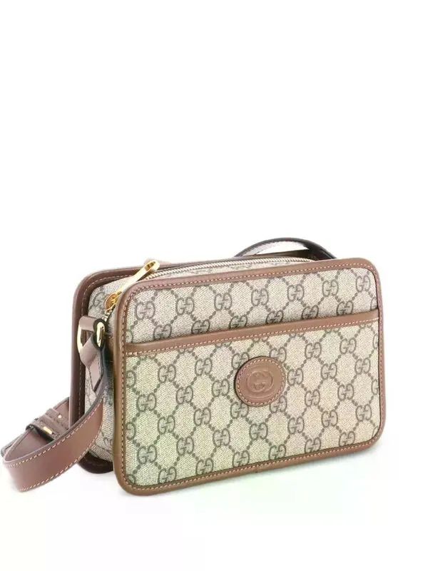 Gucci Gg Coated Canvas Mini Crossbody Bag