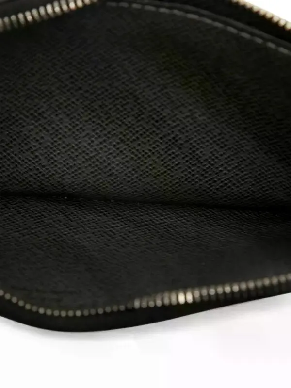LOUIS VUITTON 2021-2026 Monogram Eclipse Reverse Taigarama Coin Card Holder