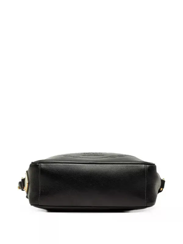 Prada 2013-2026 Glace Calfskin Embossed Logo Camera Bag Crossbody Bag