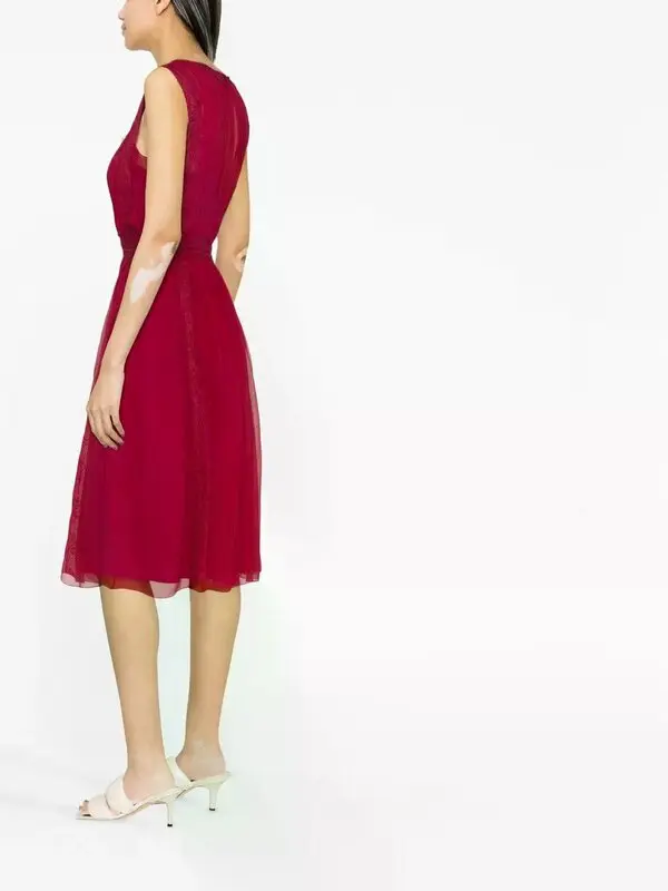 Alberta Ferretti Sleeveless Silk Midi Dress