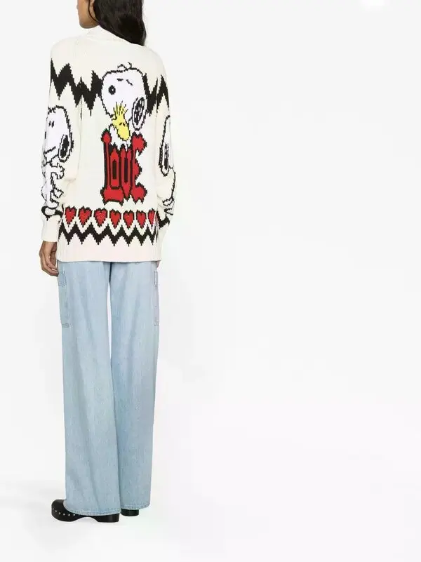 Philosophy Di Lorenzo Serafini Graphic Print Knit Cardigan