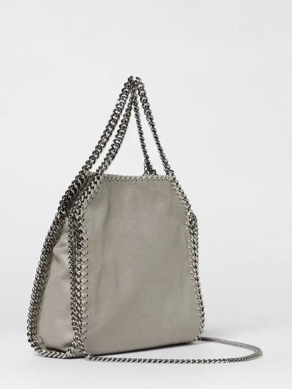 Stella McCartney Falabella Alter Mat Handbag With Chain Trim - Grey