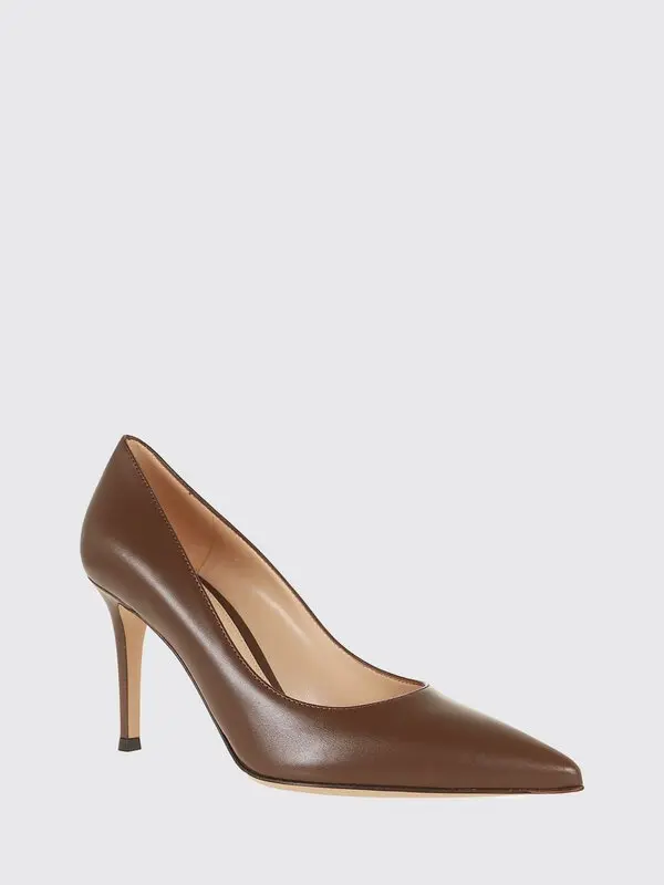 GIANVITO ROSSI Smooth Leather Pumps With Stiletto Heel And Almond Toe