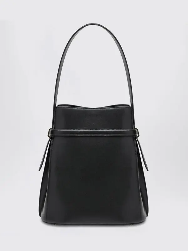 TOTEME Calfskin Bucket Bag With Monogram Logo