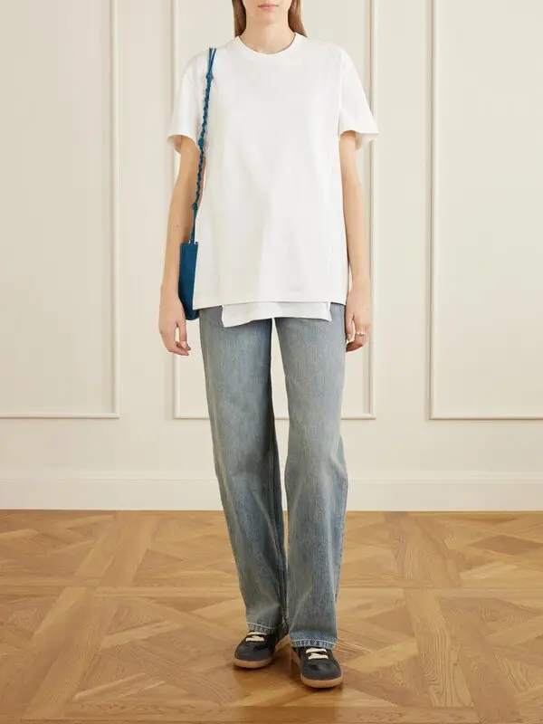 MAISON MARGIELA Replica Suede And Leather Sneakers - Brown