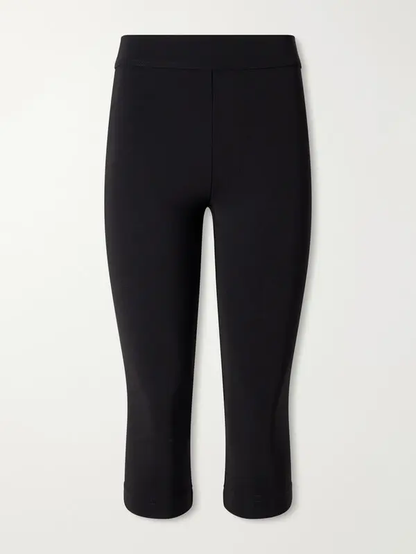 Dolce & Gabbana Crepe High-rise Straight-leg Capri Pants - Black
