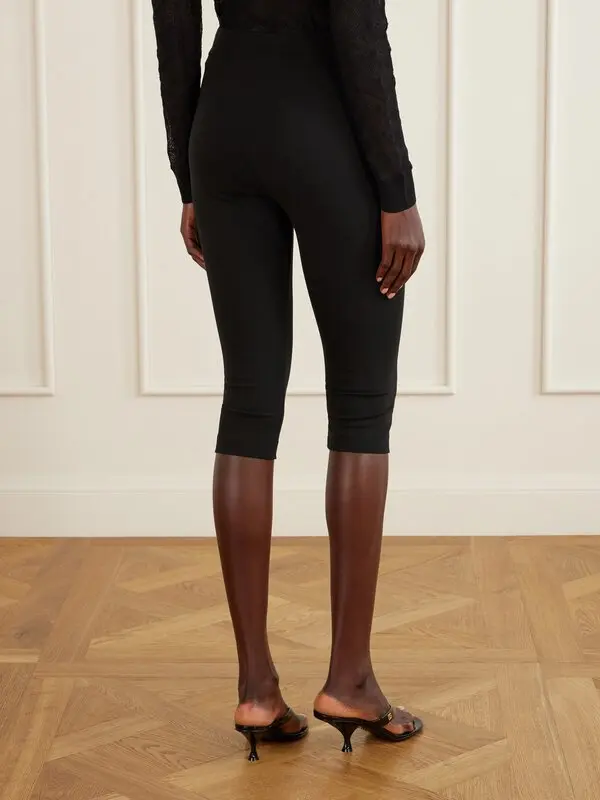 Dolce & Gabbana Crepe High-rise Straight-leg Capri Pants