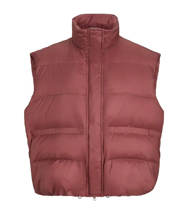 Brunello Cucinelli Water-resistant Monili-detail Gilet - Orange