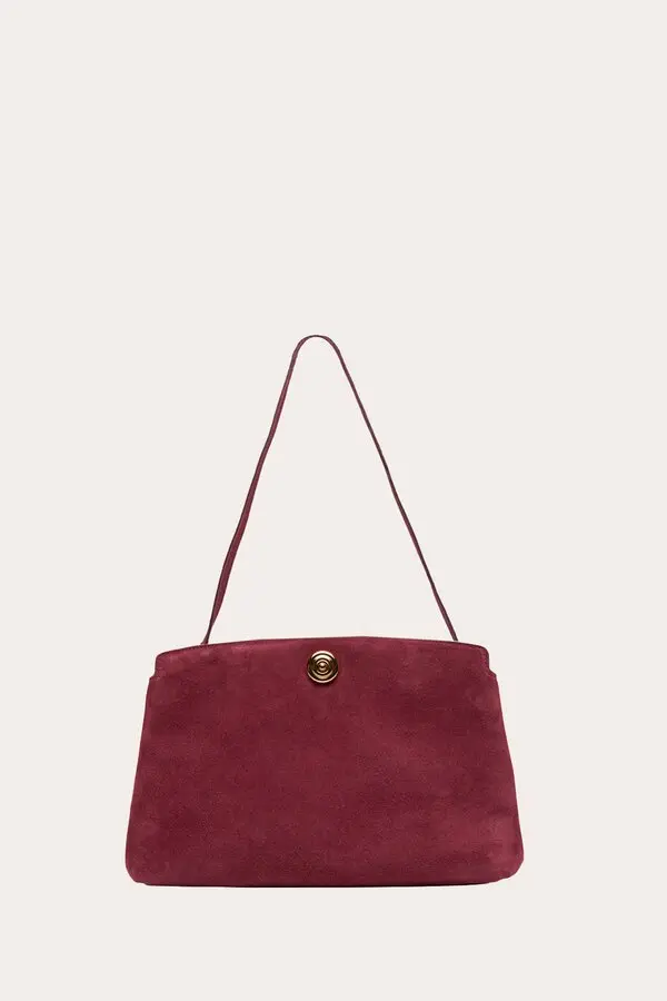LIFFNER Pushlock Pouch In Suede - Red