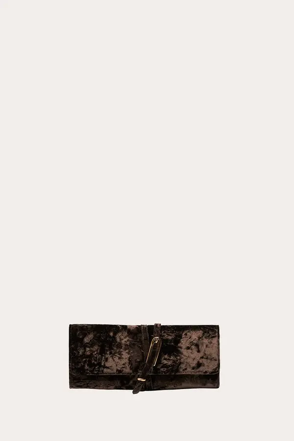 LIFFNER Belted Clutch Velvet