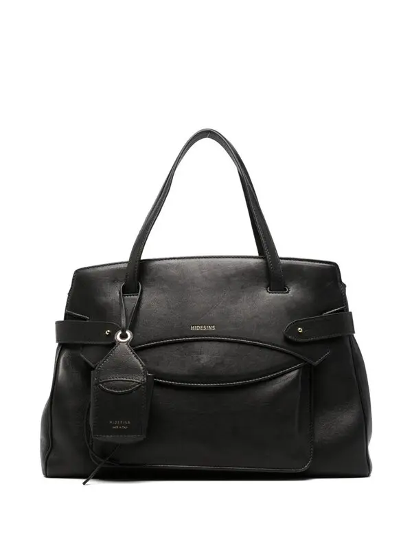 HIDESINS Lullaby Medium Leather Tote - Black